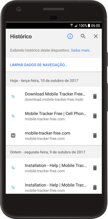 Guia de instalação | Mobile Tracker Free